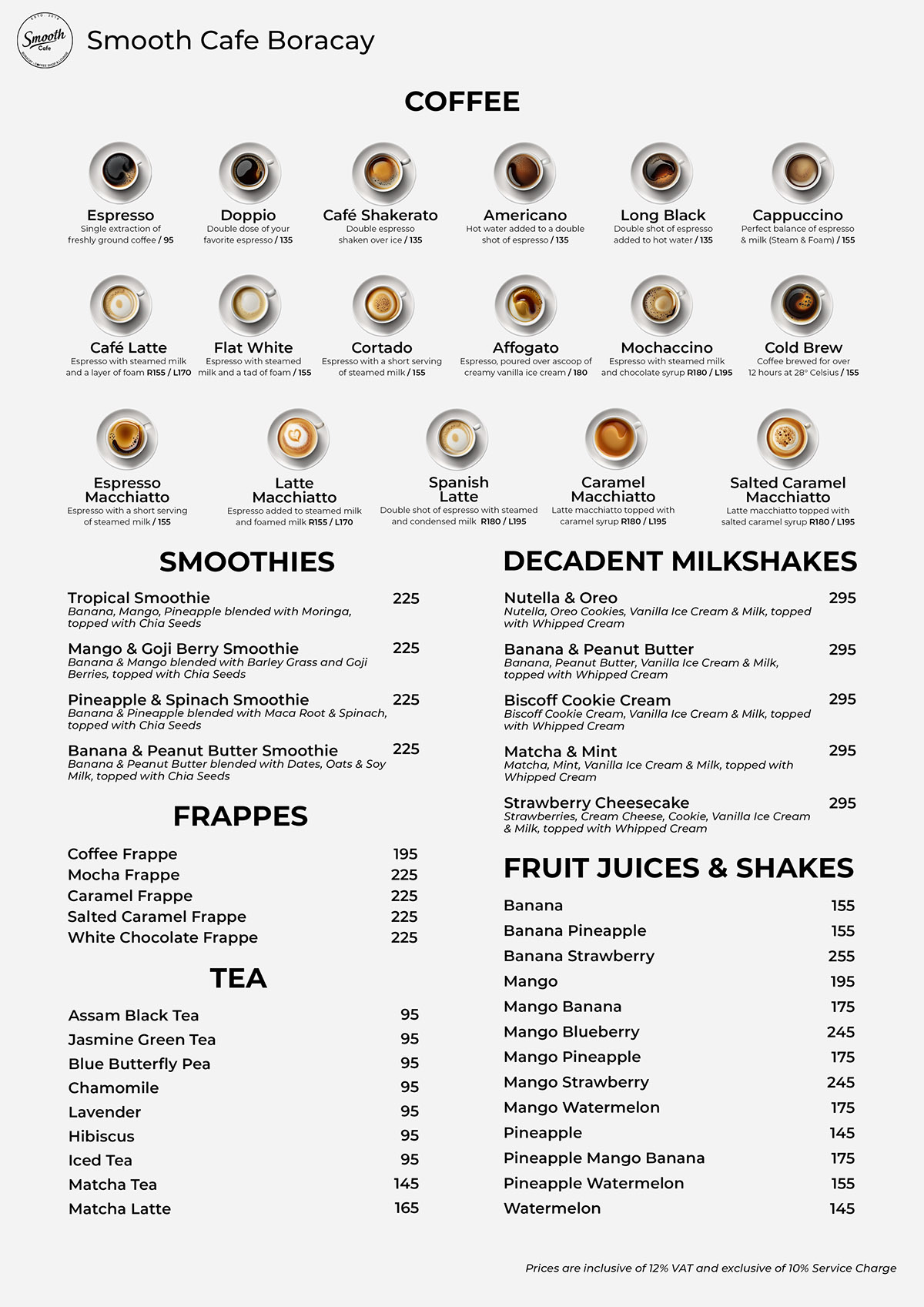 Menu – Smooth Cafe