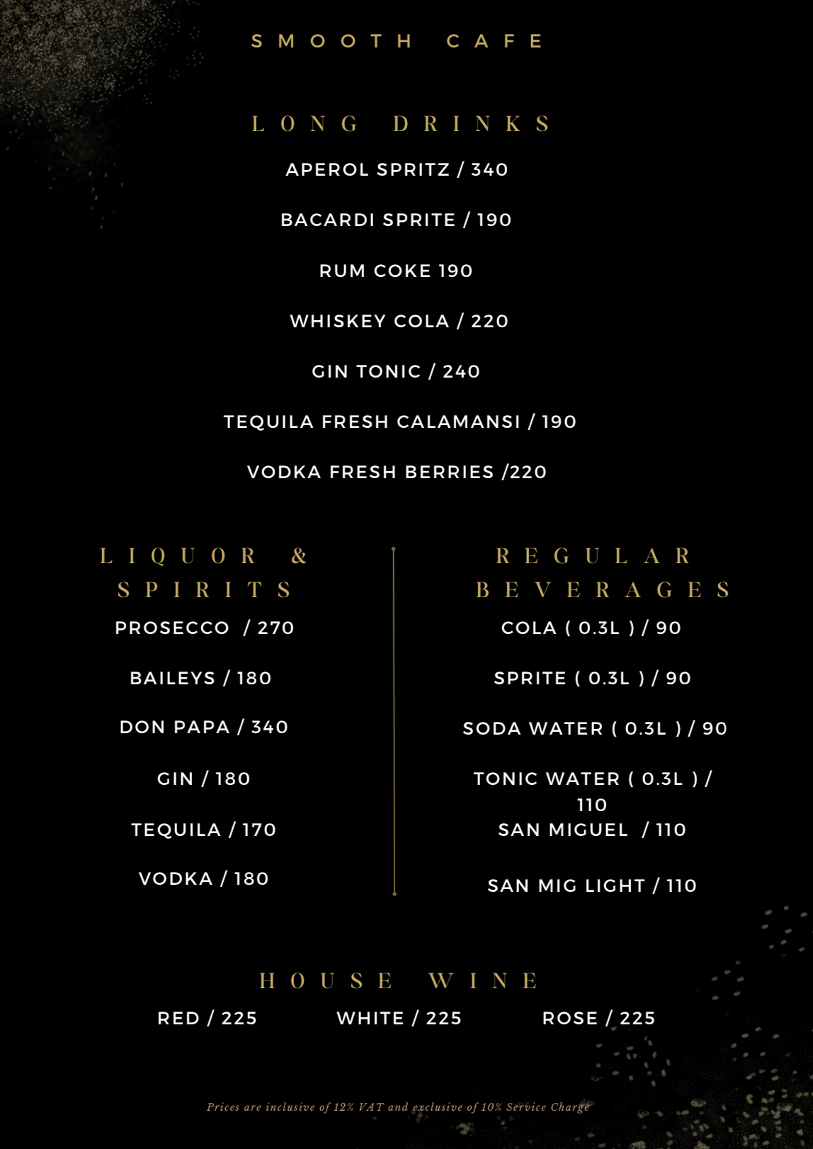 Menu – Smooth Cafe