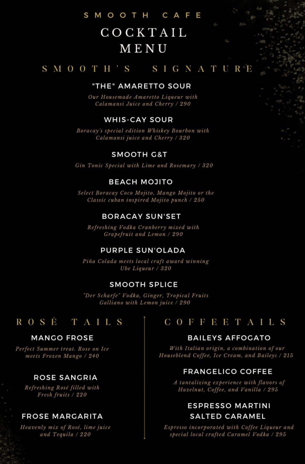 Menu – Smooth Cafe